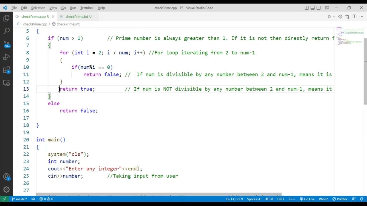 C/C++ Program To Find Prime Numbers - YouTube