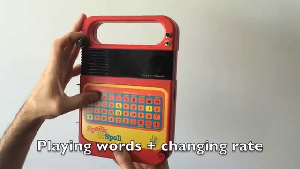 Circuit bent Speak & Spell vs Plogue chipspeech - YouTube