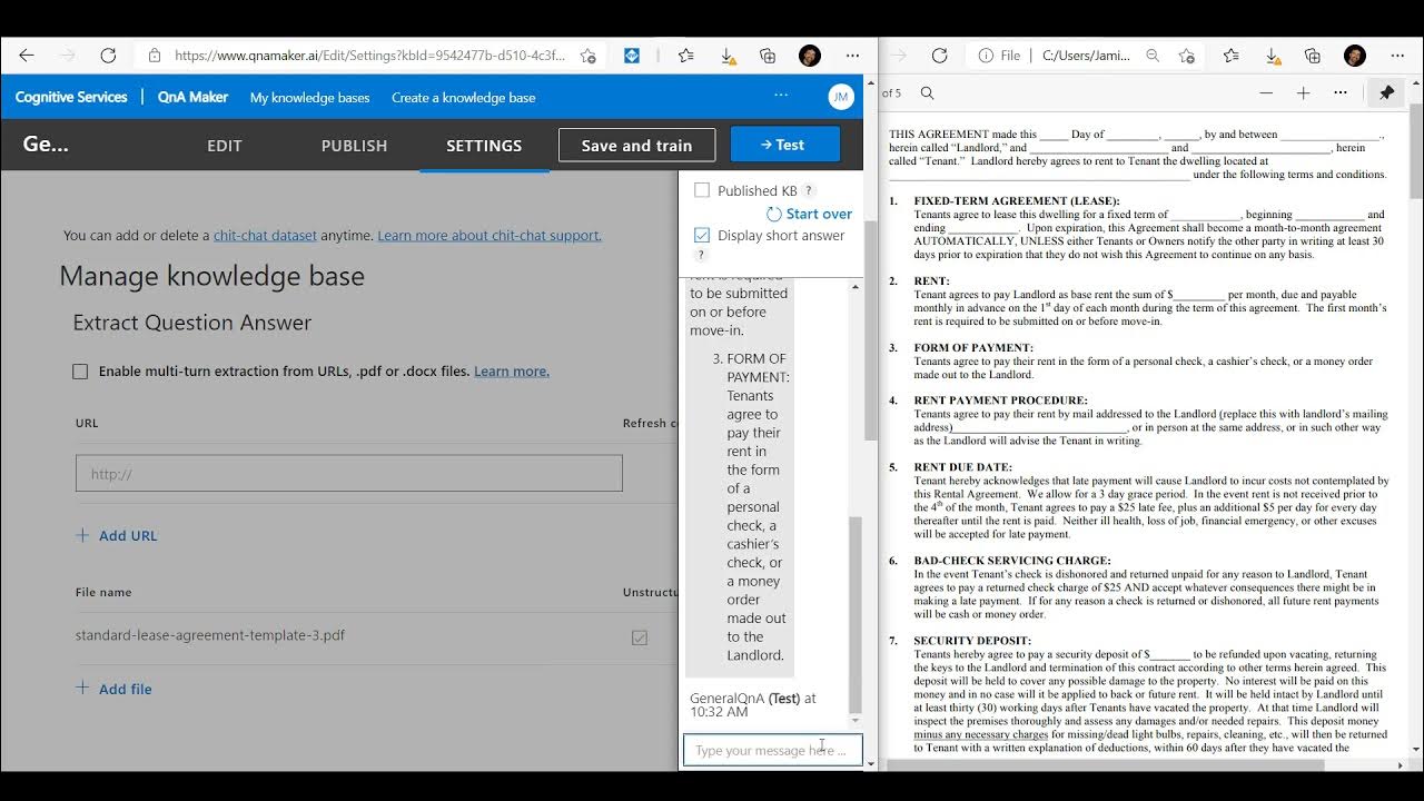 Azure Cognitive Services: Custom Question Answering - YouTube