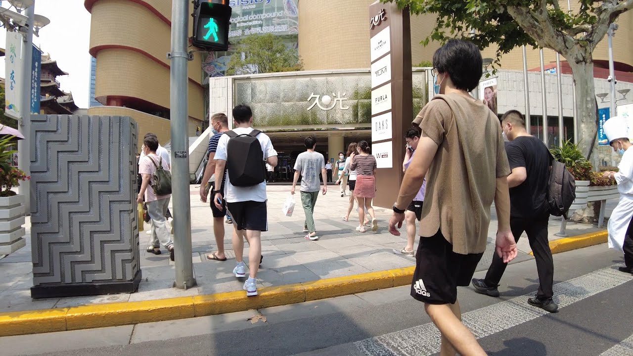 Jumen road ｜Walking Shanghai 4K｜Liyuan Road｜Huangpi South Road｜Julu ...