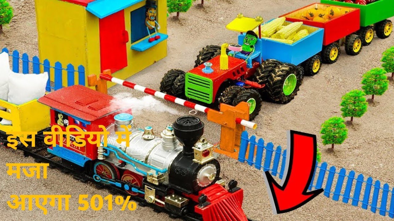 Top diy tractor making mini Barie Guard station 4-5 Train | Rescues ...