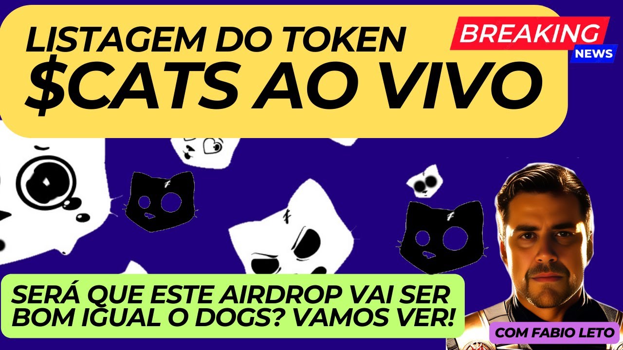 LISTAGEM DO TOKEN $CATS AO VIVO ! SERÁ QUE ESTE AIRDROP VAI SER BOM ...