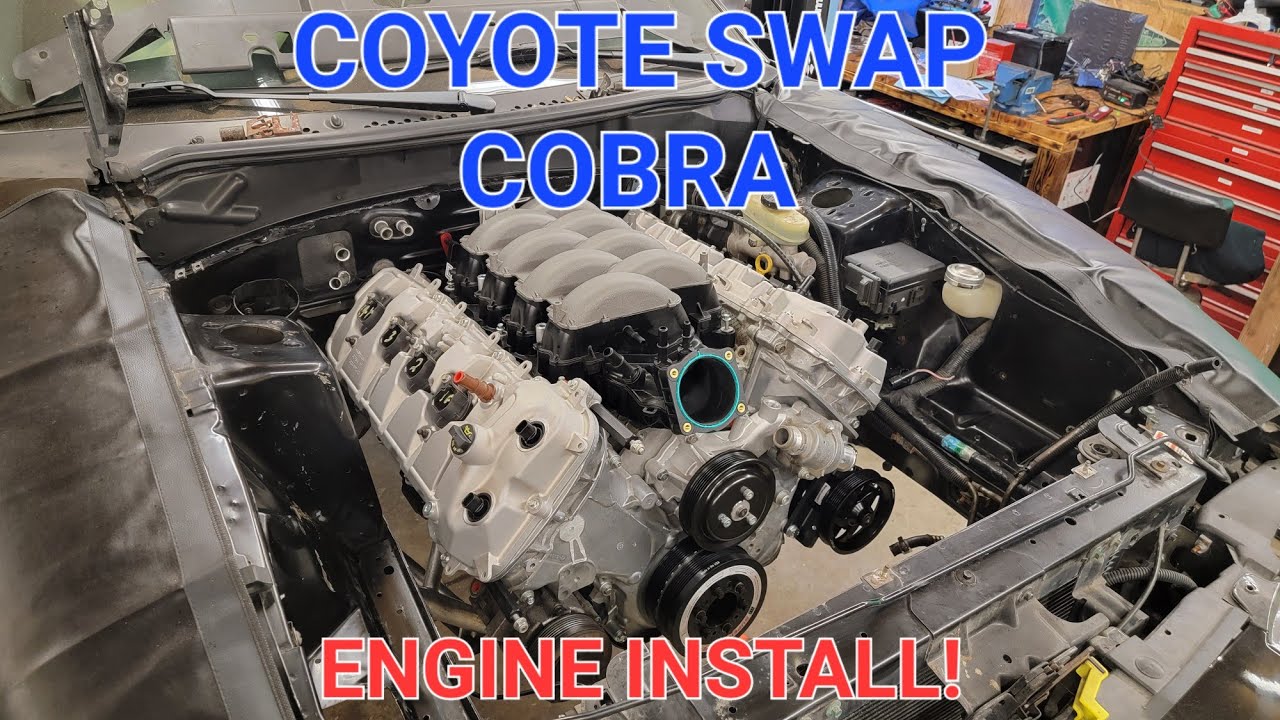 Coyote Swap GEN2 Engine Install Mustang SN95 - YouTube