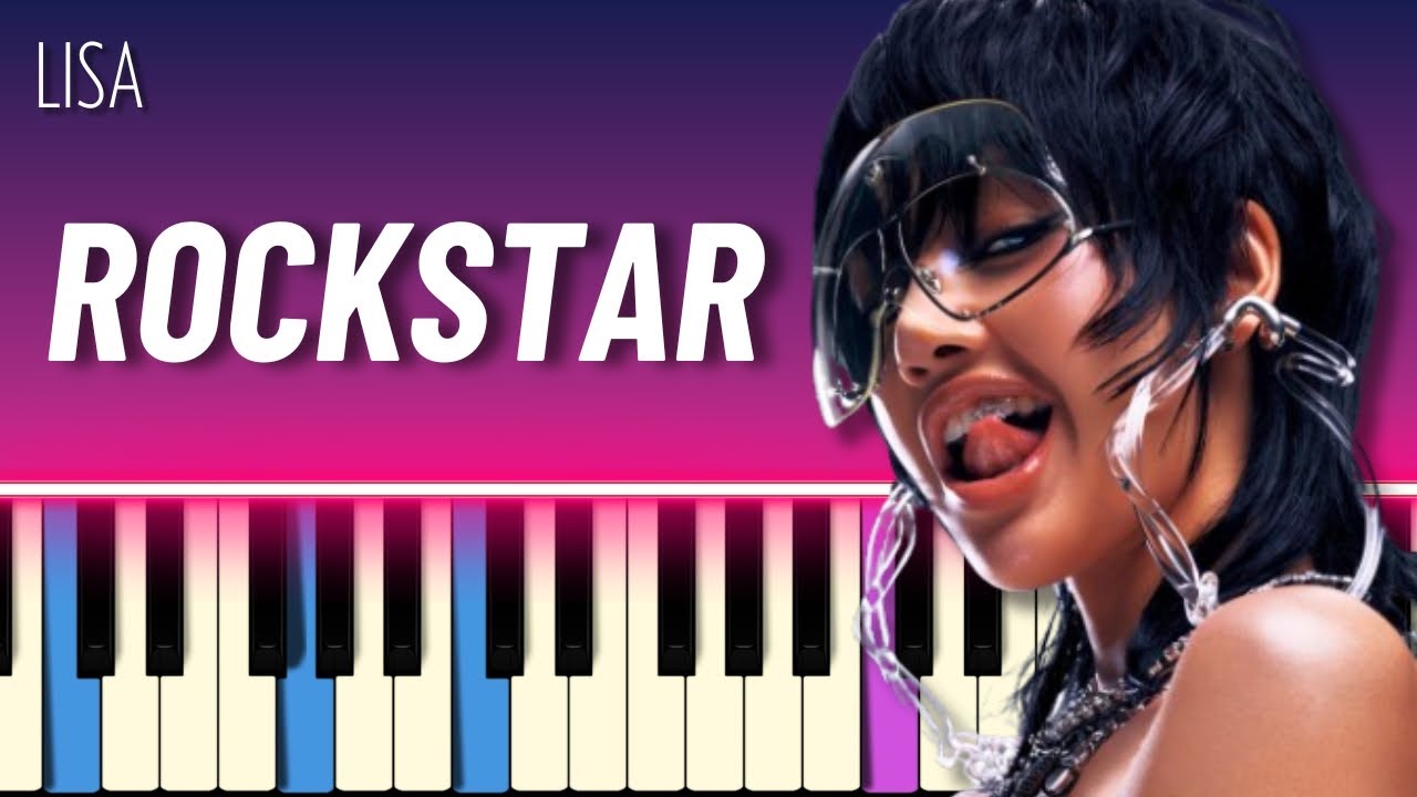 ROCKSTAR (EASY PIANO TUTORIAL) - LISA - YouTube