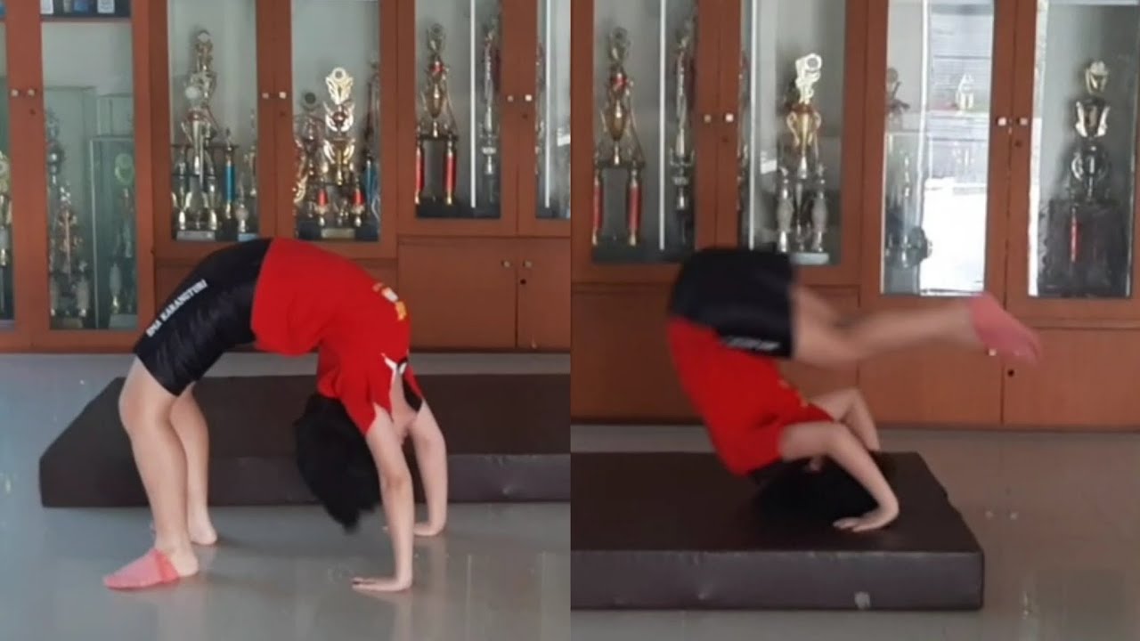 Senam Lantai | Cara Melakukan Roll Depan dan Kayang - PSAJ PJOK - YouTube