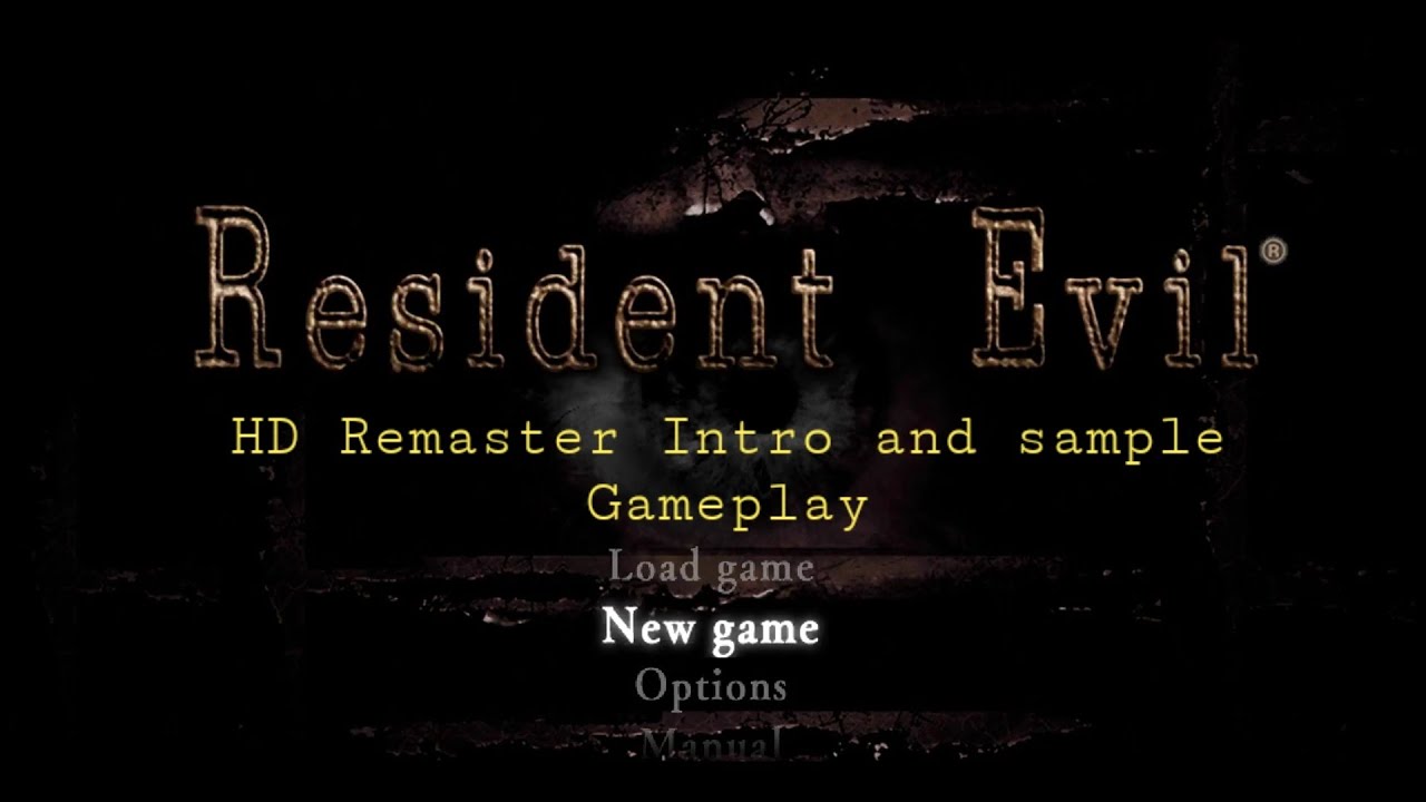 Resident Evil HD Remaster Intro and Gameplay for PC - YouTube