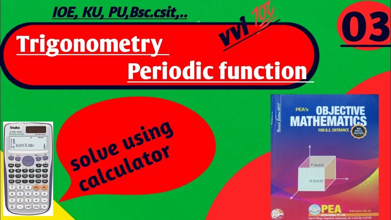 🔴trigonometry Periodic Function Solve By Calculator Tricks By 7177