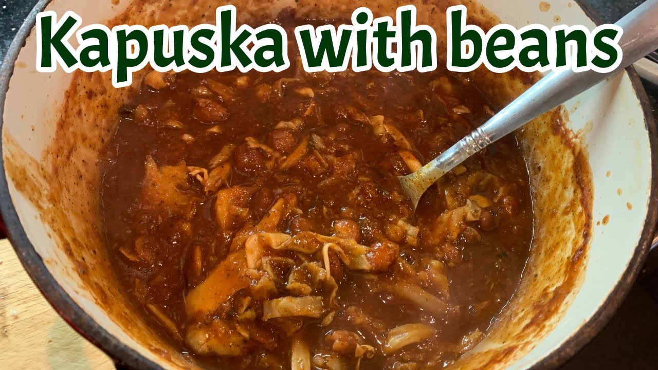 Use up Cabbage! Kapuska (Cabbage Stew) with Beans: Recipes UK - YouTube