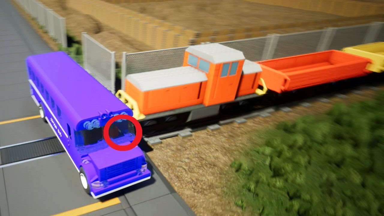 LEGO BUS vs TRAIN - Brick Rigs Lego Open World Gameplay - YouTube