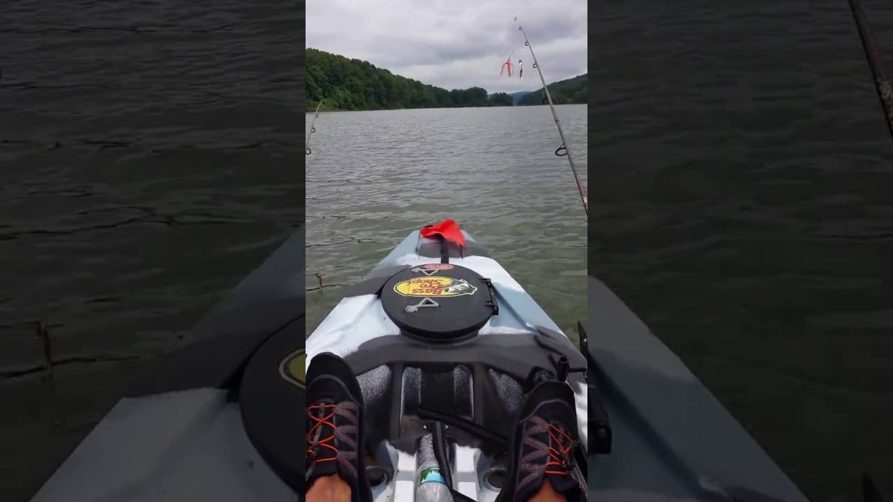 Shadow caster kayak with motor - YouTube