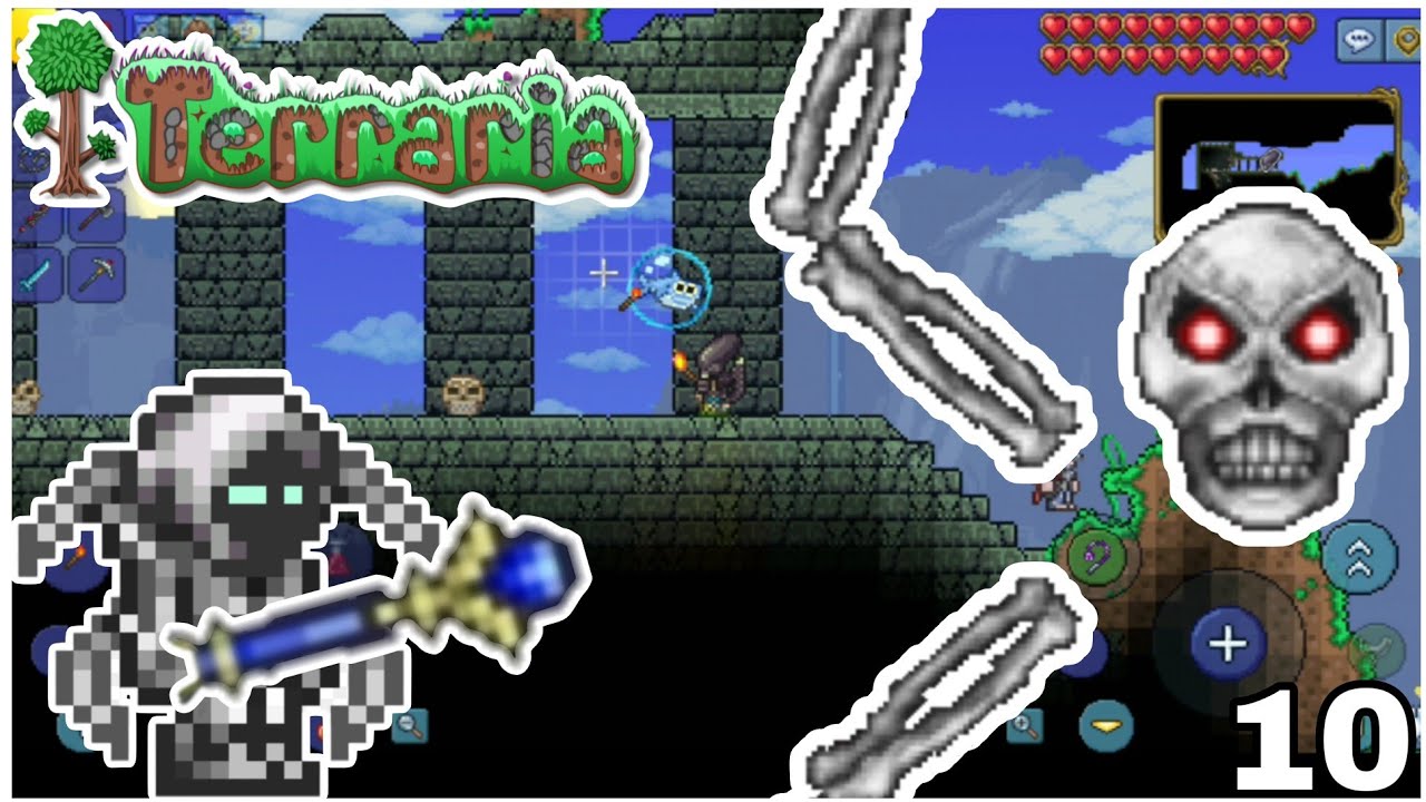 Achando a Dungeon do Skeletron e Explorando o mundo | Noob ao Pro ...