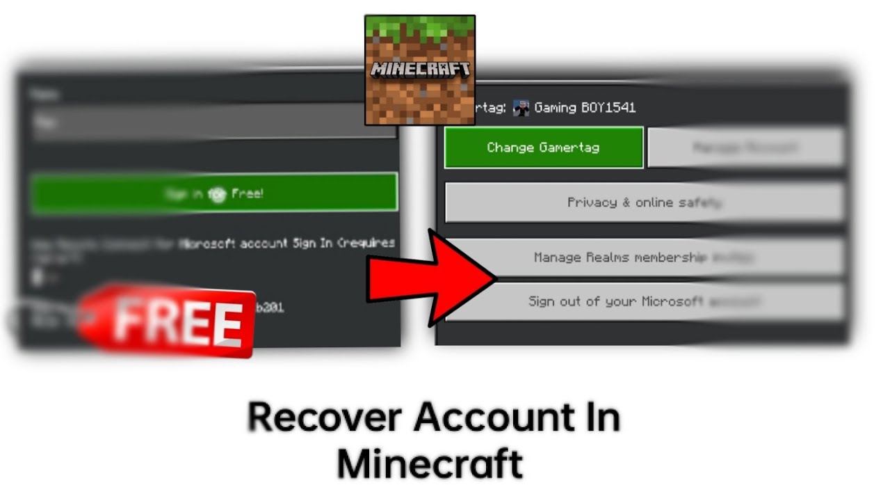 How To Recover Sign-Up Account In Minecraft Pocket Edition | Minecraft ...