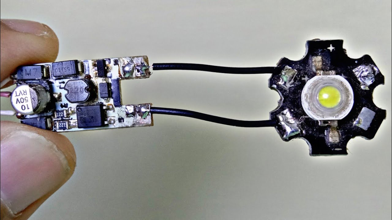 HOW TO CONVERT DC LED LIGHTS TO ALTERNATING CURRENT USING SIMPLE ...