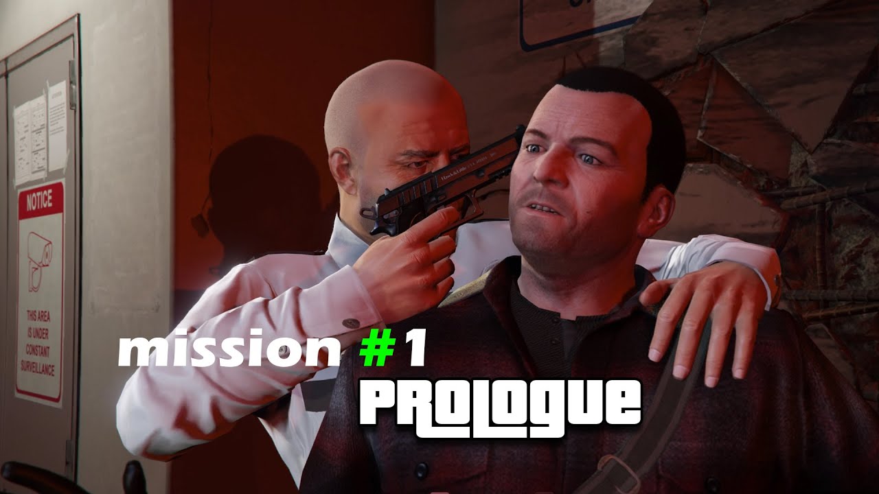 GTA V Prologue Mission | First Heist Walkthrough & Gameplay (Michael ...