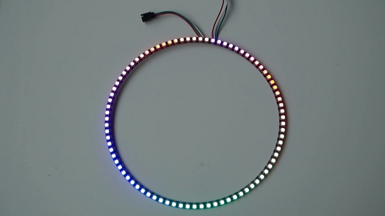 ws2812b 82 LED Rings 5050 RGB SMD 5V - YouTube