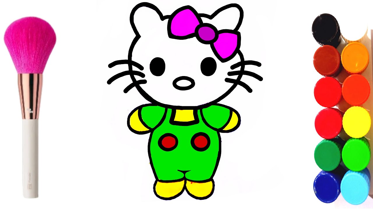 How to Draw Kitty for Kids | Kitty Drawing | Draw Kitty | Kitty ...