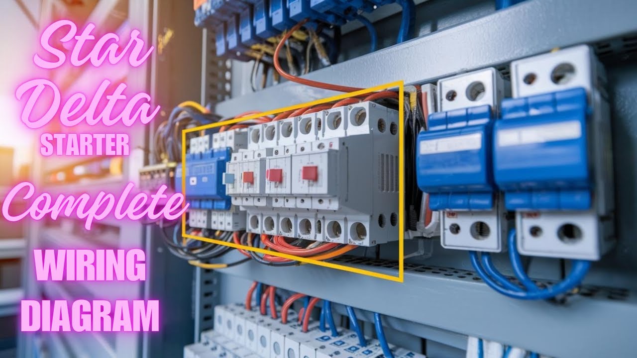 Auto Star Delta starter control circuit | Electrical control wiring ...