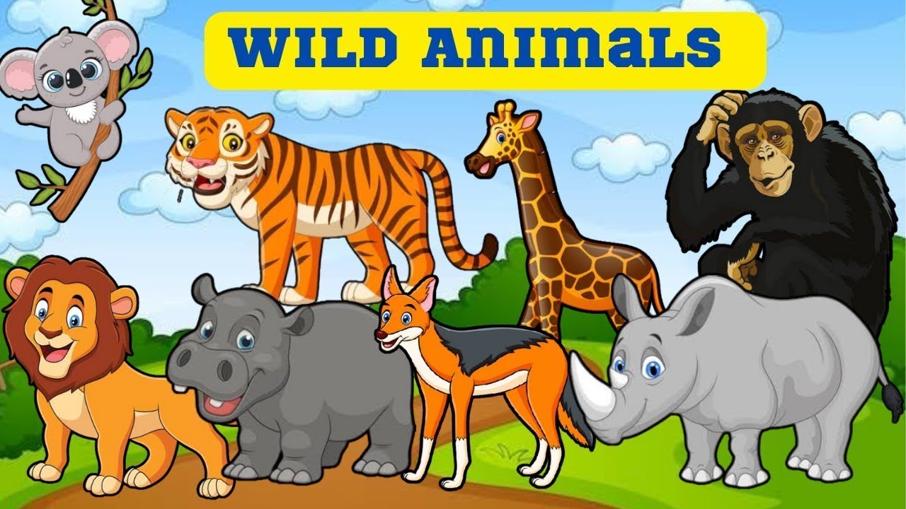 Wild Animal names | Wild Animals vocabulary | wild animal for kids # ...