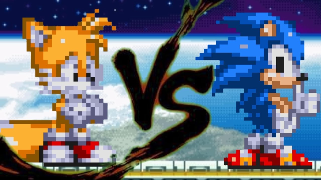 Battle of Sprites (4-Battle) Tails VS sonic classico - YouTube