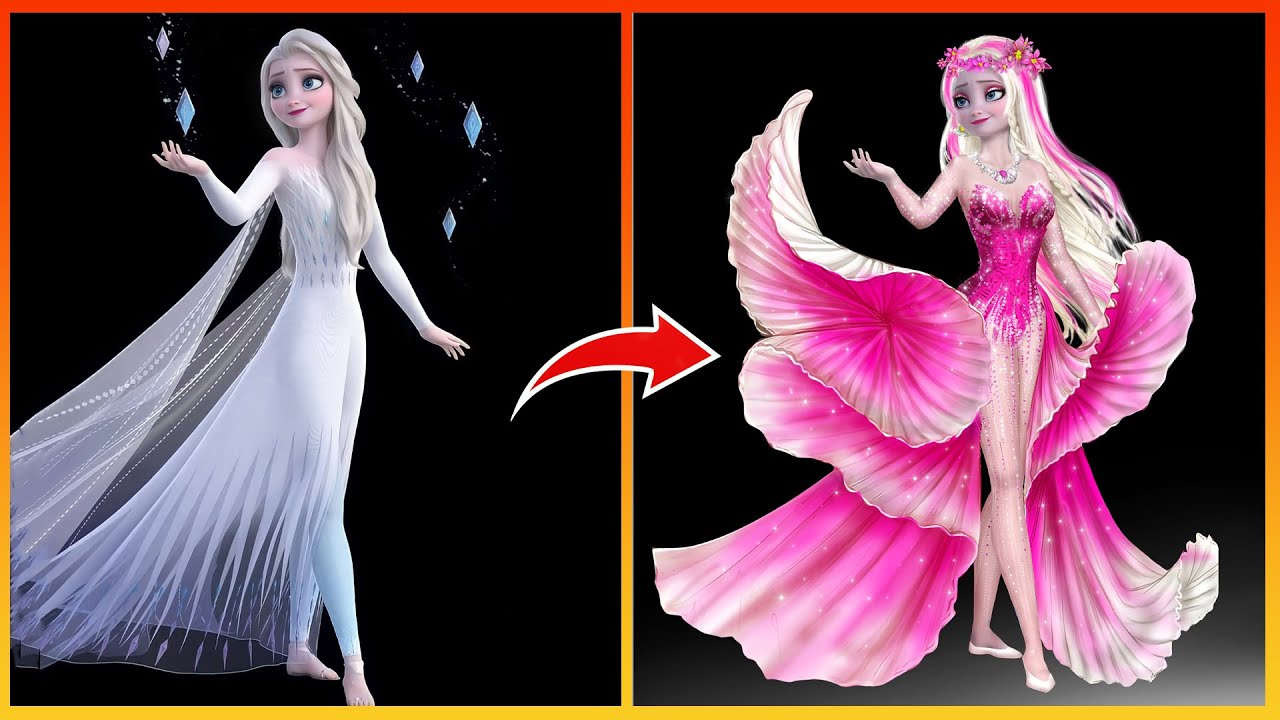 Frozen: Elsa Frozen Transformation - Elsa Frozen Disney Glow Up - YouTube