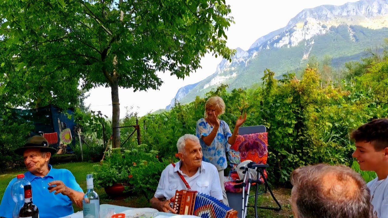 The beauty of living in a tiny Italian Community high in the Mountains ...