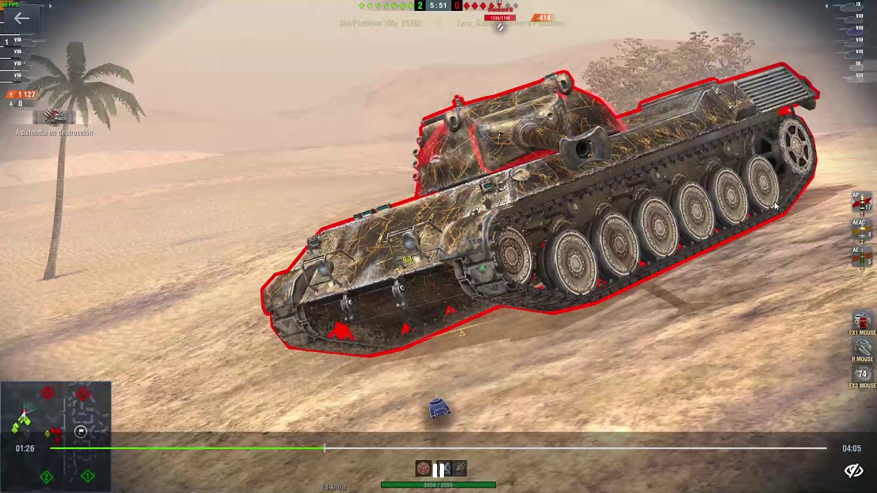 world of tanks blitz M103 - YouTube