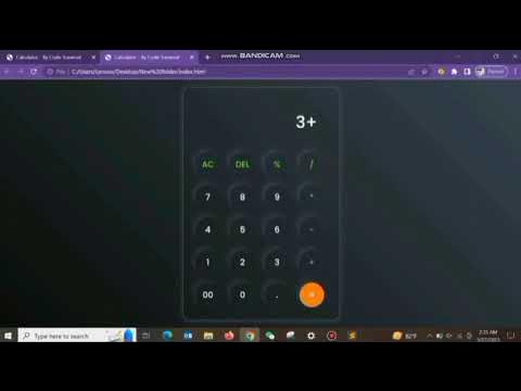 Finally I able to create interactive calculator with HTMl,CSS,Java script. - YouTube