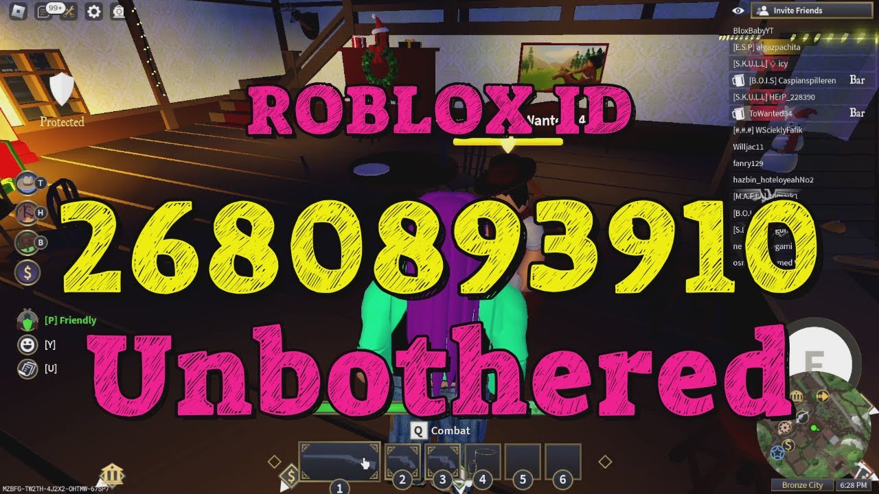 UNBOTHERED Roblox Song Codes - YouTube