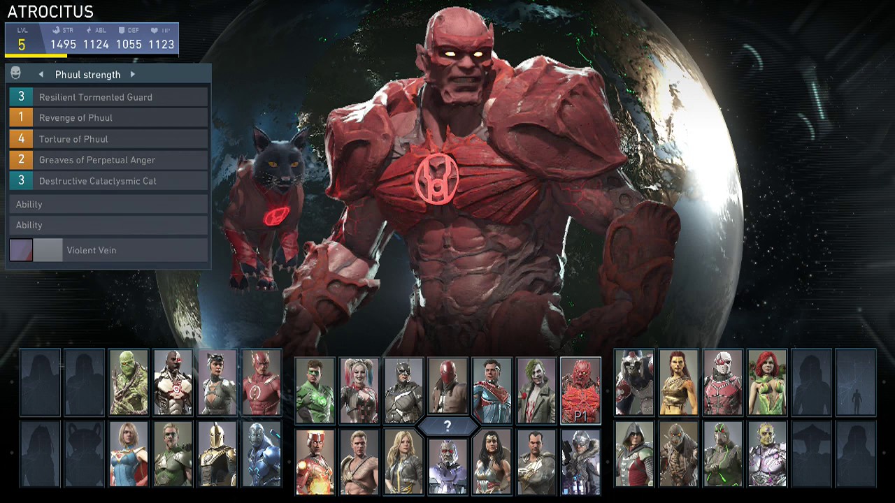 Injustice 2 Get Atrocitus Dex Starr Cat New Ability Regurgitate Rage ...