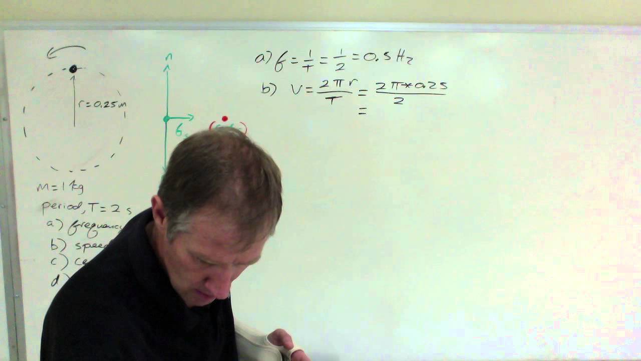 Cylinder on rotating disk - YouTube