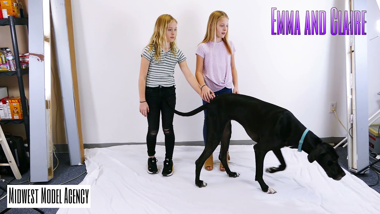 Emma and Claire - Kid Models - Posers and Puppies Part One - Midwest ...
