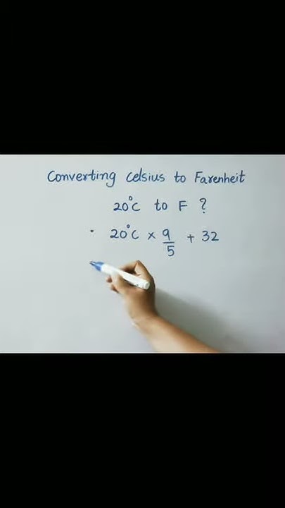 Converting Celsius to Fahrenheit quickly - YouTube