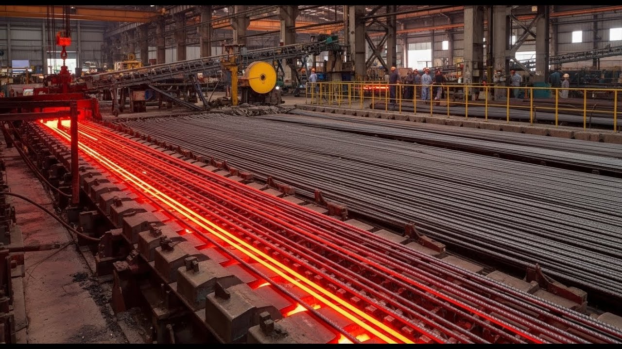 How Korea Mass Produces High Quality Rebar Using Recycled Scrap Metal ...