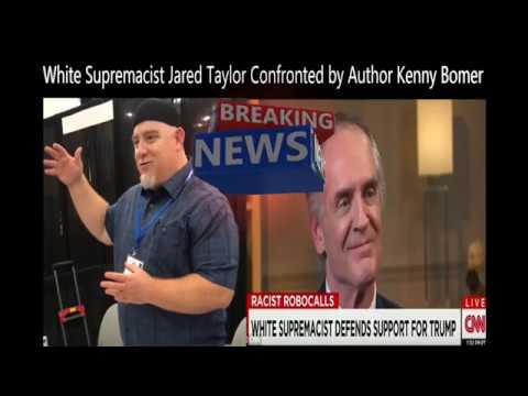 White Supremacist Jared Taylor confronted by Author Kenny Bomer - YouTube