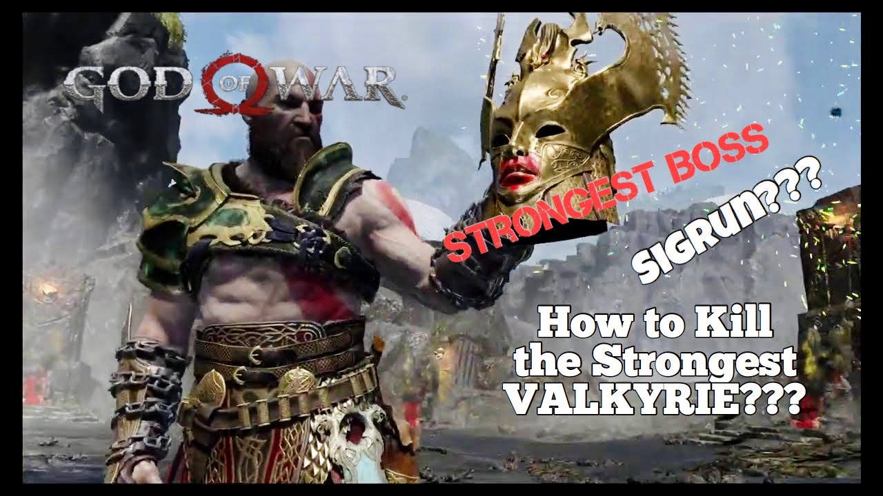 God of War | Way to Ragnarok - Sigrun Boss Fight (Valkyrie Queen) The ...