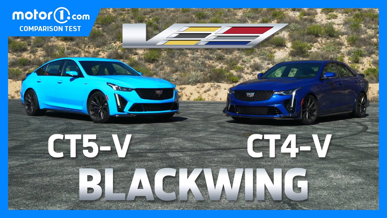 Blackwing Battle! 2022 Cadillac CT4-V and CT-5 Blackwing Review - YouTube