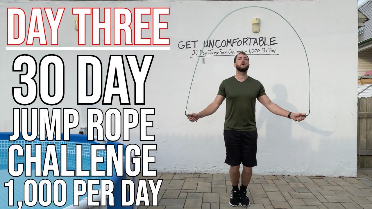 DAY THREE - 30 Day Jump Rope Challenge, 1,000 Per Day - YouTube