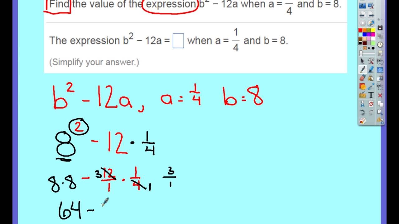 Lesson 3 5 Evaluate Algebraic Expressions YouTube Lesson 3 5 Evaluate Algebraic Expressions YouTube