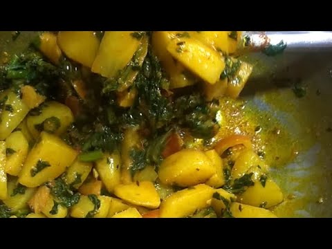 aalu palak ke tasty sabji bacho ko bhot pasand aati ha #food #recipe# ...