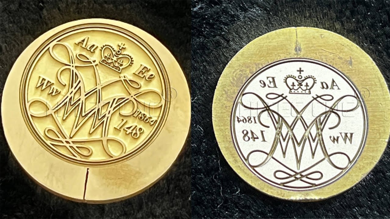 Brass Coin 3D fiber laser marking machine deep engraving 60w - YouTube