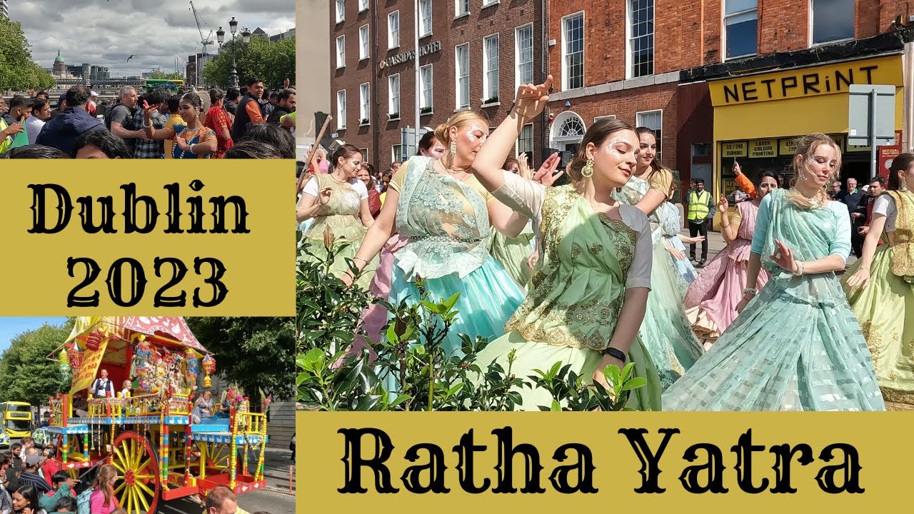 Ireland's Biggest Hare Krishna Parade | Dublin 2023 | Iskcon Dublin ...