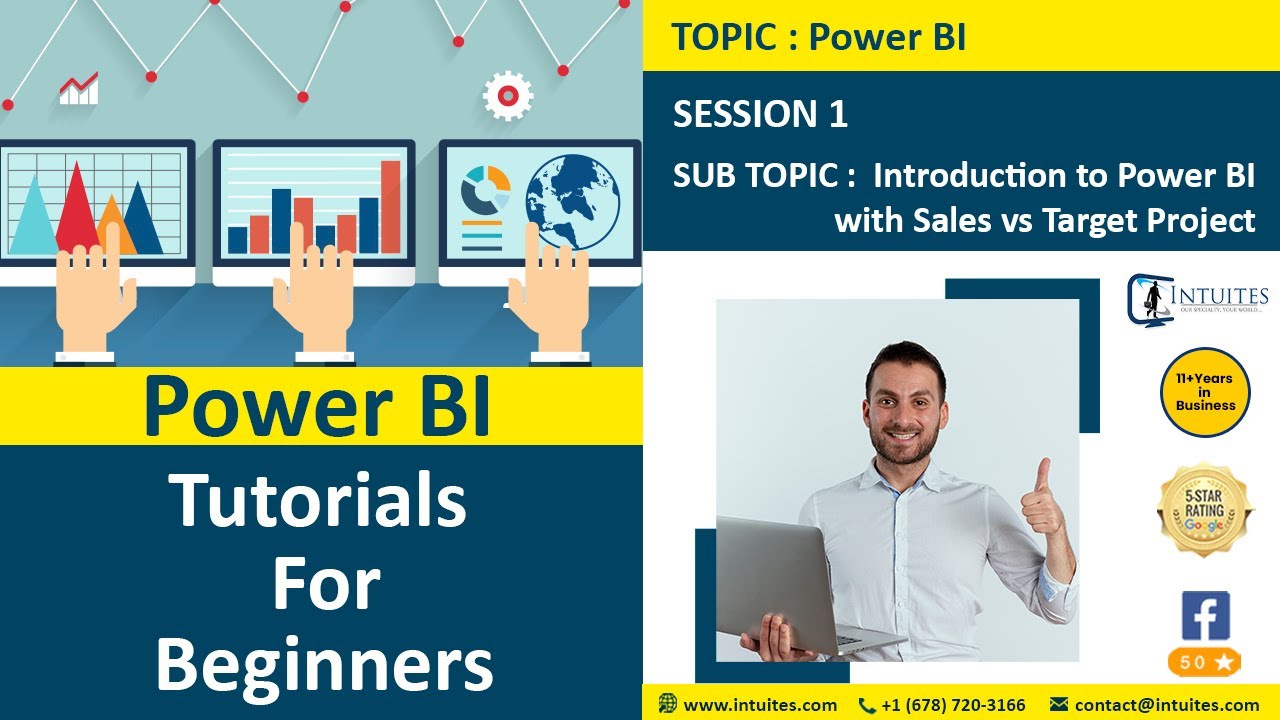 Power BI Tutorials For Beginners ( PBI Session 1 - Intro to Power BI ...