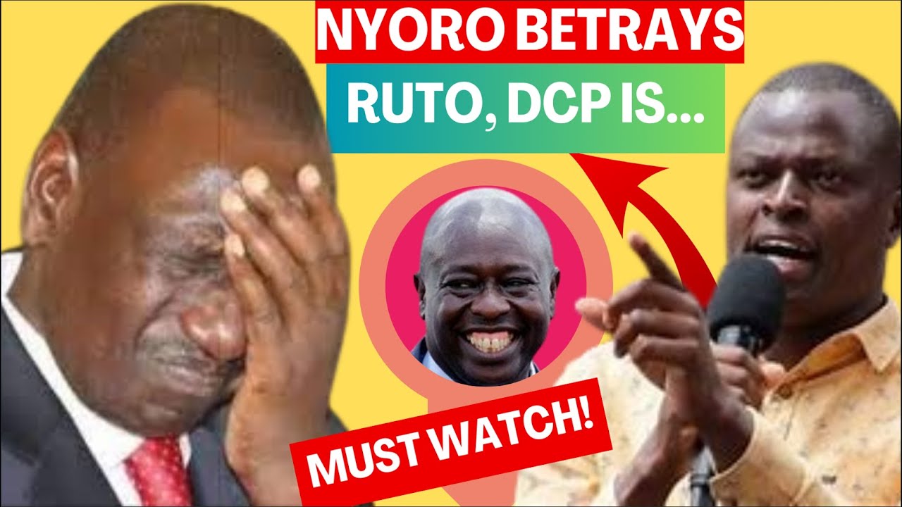 RUTO IN TOTAL MELTDOWN! NDINDI NYORO’S SHOCK BETRAYAL – 'I’M JOINING GACHAGUA’S DCP! - YouTube