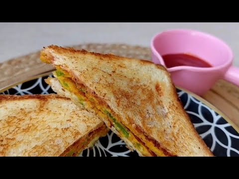 Breakfast Recipe with Bread And Besan/ Bread Besan Sandwich - YouTube