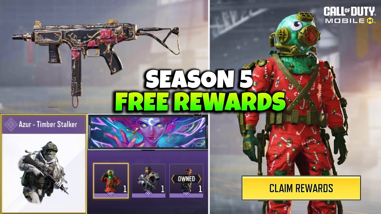 Season 5 Free Guns & Characters Rewards COD Mobile - S5 Back in Action ...