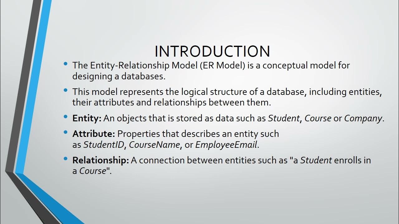 E R MODEL UNIT 1 BASIC CONCEPTS-PART I - YouTube