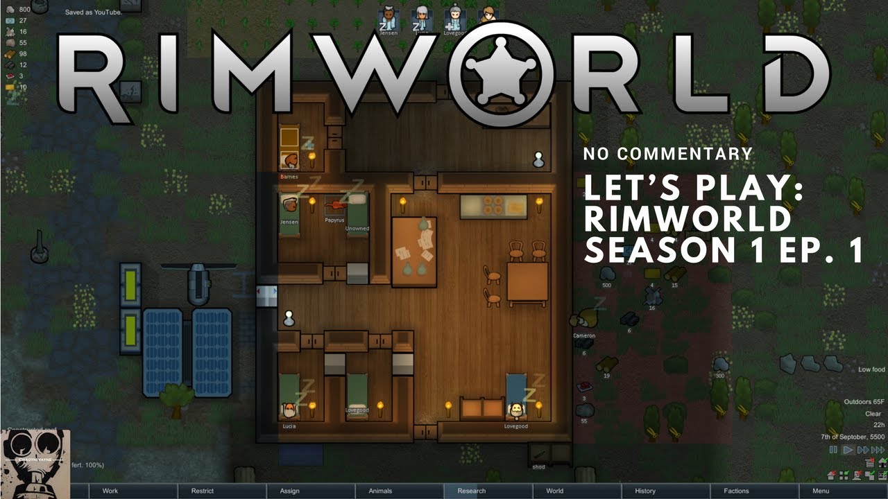 Let’s Play: RimWorld - Season 1 Ep. 1 - No Commentary - YouTube