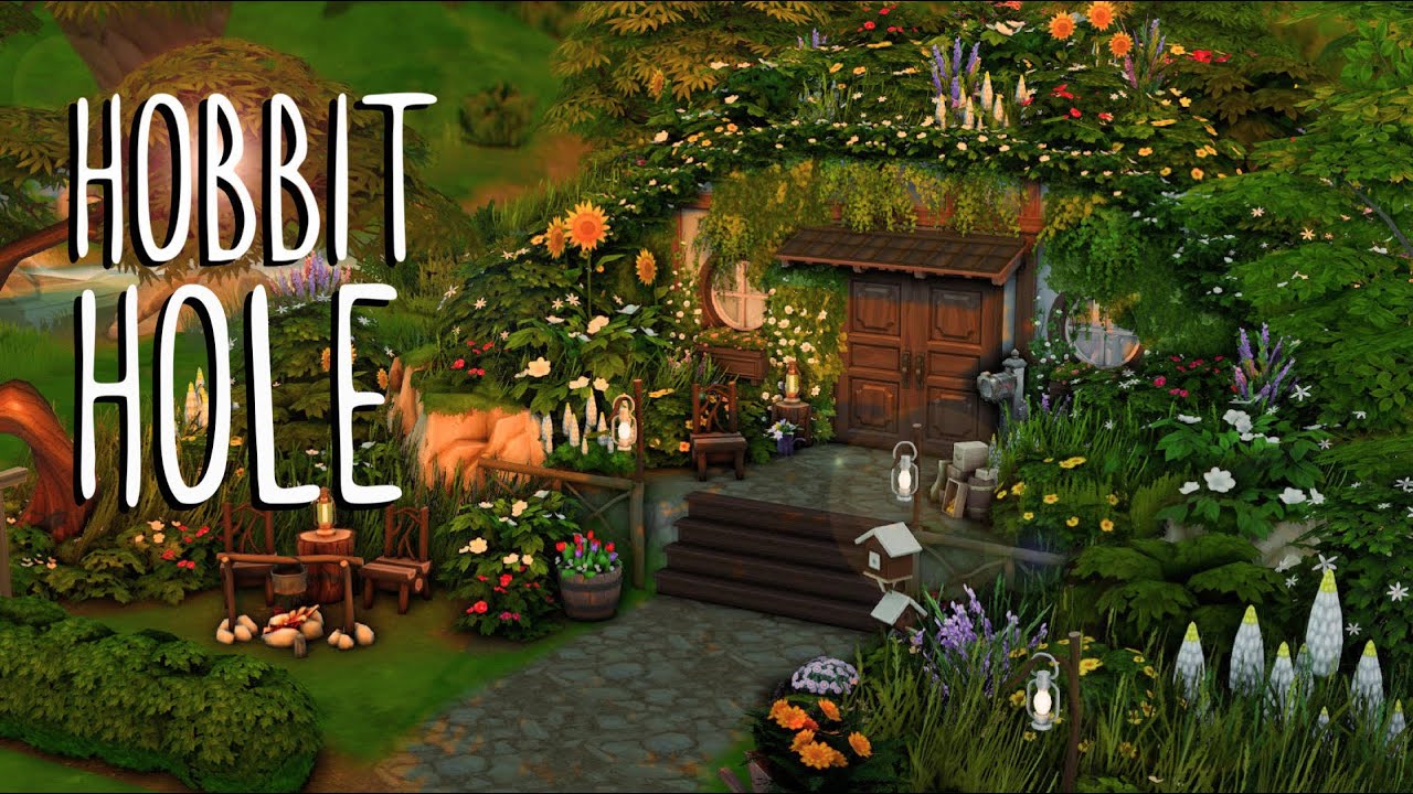 Hobbit Hole 🧝🏼‍♀️ // Sims 4 Speed Build - YouTube