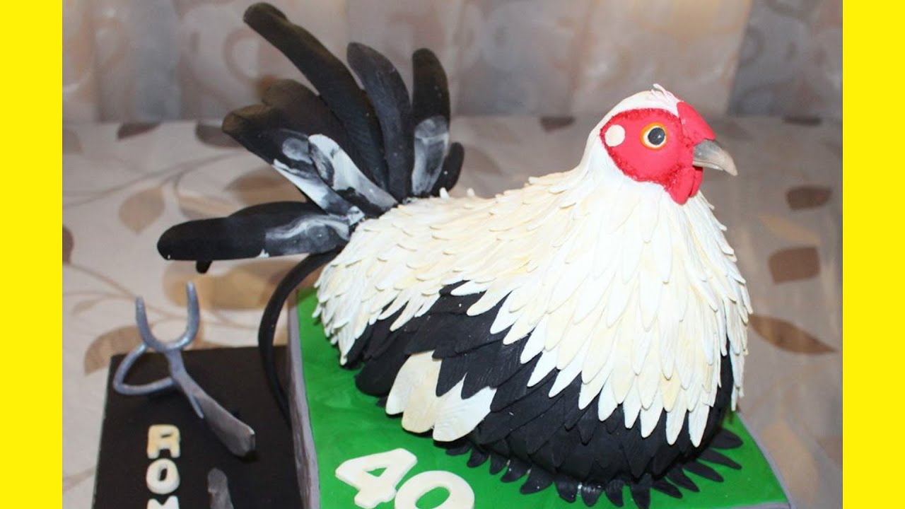 The Most Realistic Rooster Cake | Farm Animals Theme Cakes - YouTube
