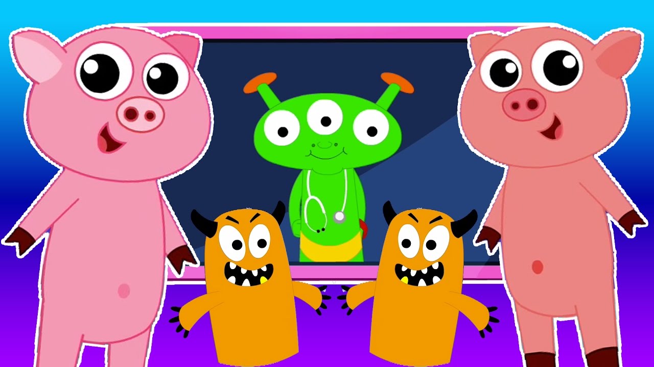 Cinco Pequeños Piggies | Vivero Rima | Canción para niños | Music For ...